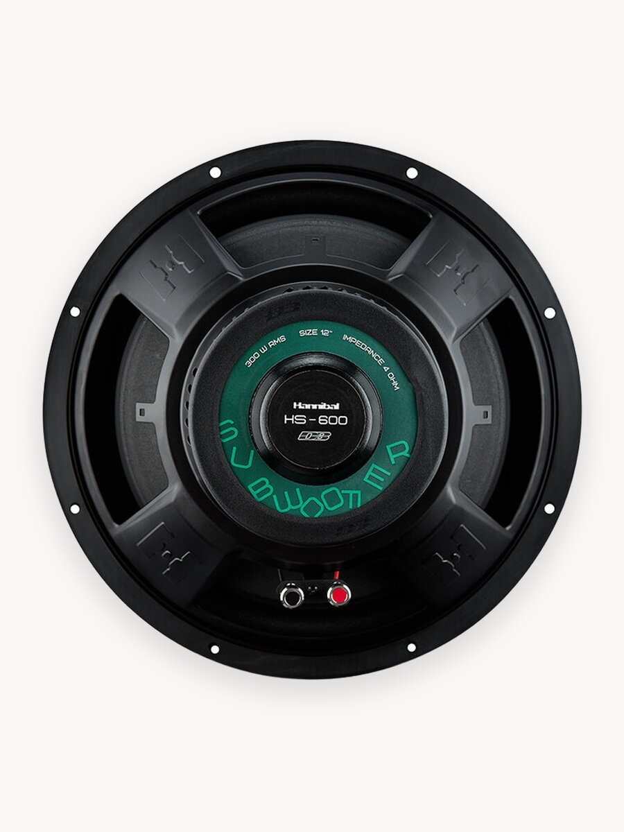 Сабвуфер автомобильный бескорпусной пассивный Hannibal HS-600 12" S4