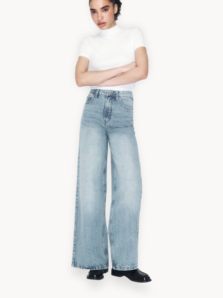 Джинсы широкие 