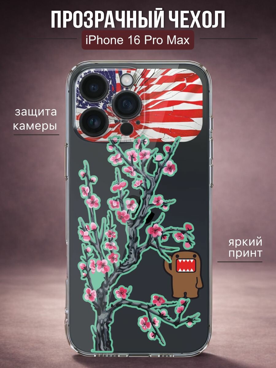 Прозрачный чехол на iPhone 16 PRO MAX Аризона - 2к17 эстетика