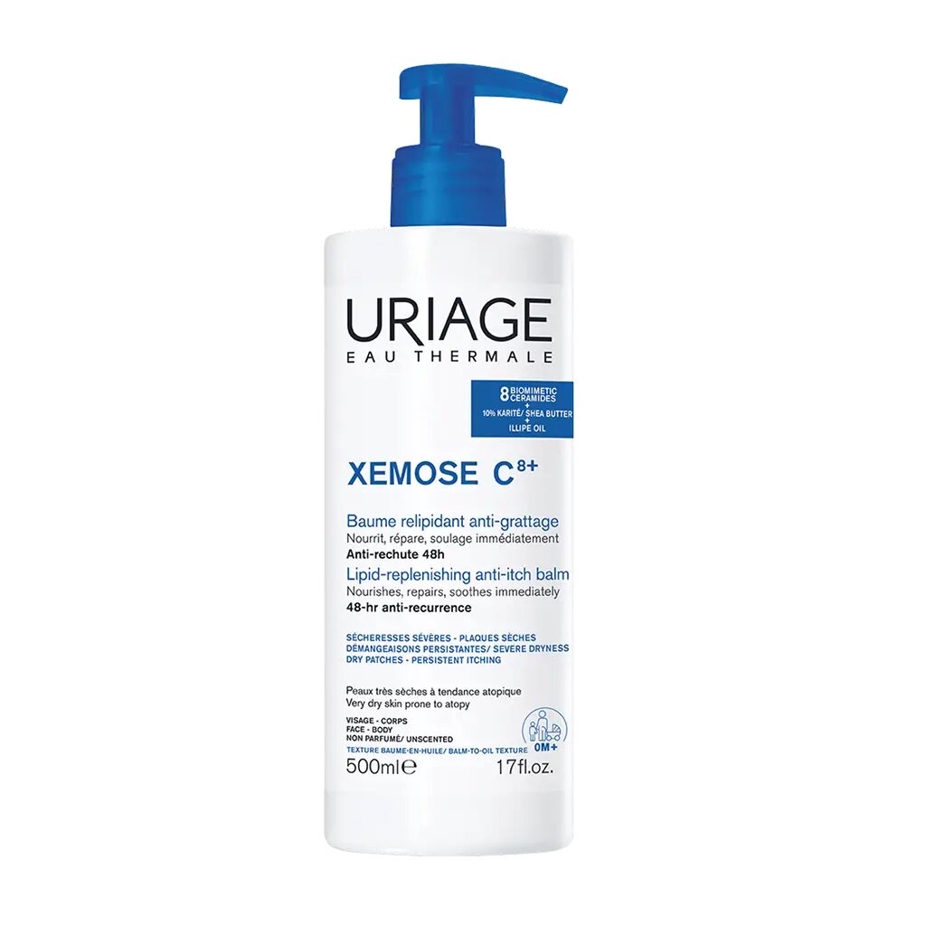 Uriage Xemose C8+ Бальзам успокаивающий липидовосстанавливающий с церамидами помпа 500 мл 1 шт