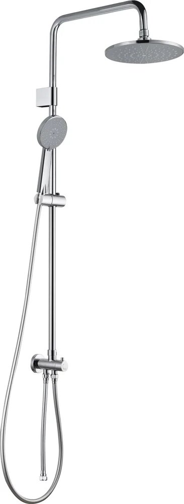Душевая стойка Rush Bella BL4535-112 хром, глянцевая, душевая система с тропическим душем, без смесителя, латунная