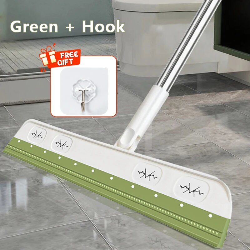 Скребок-швабра силиконовая Green + Hook