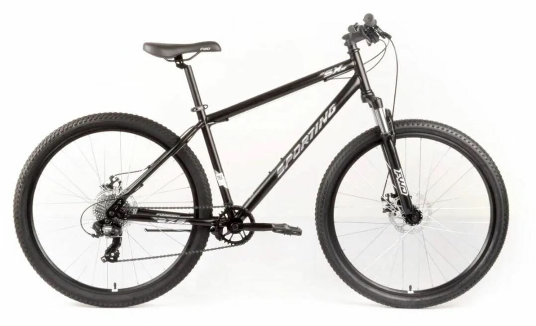Велосипед 29 FORWARD SPORTING SX, 29", рост 17", цвет черный/серебристый
