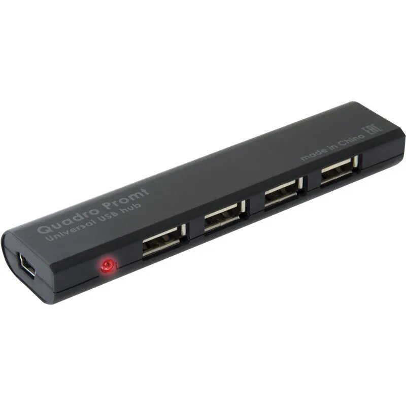 USB разветвитель Quadro Promt USB 2.0, 4 порта