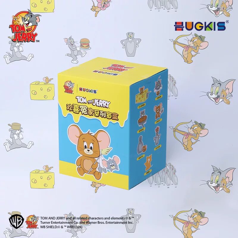 Оригинальная плюшевая игрушка Warner Tom and Jerry в слепой коробке, кукла Том и Джерри, милая модная фигурка-игрушка 1