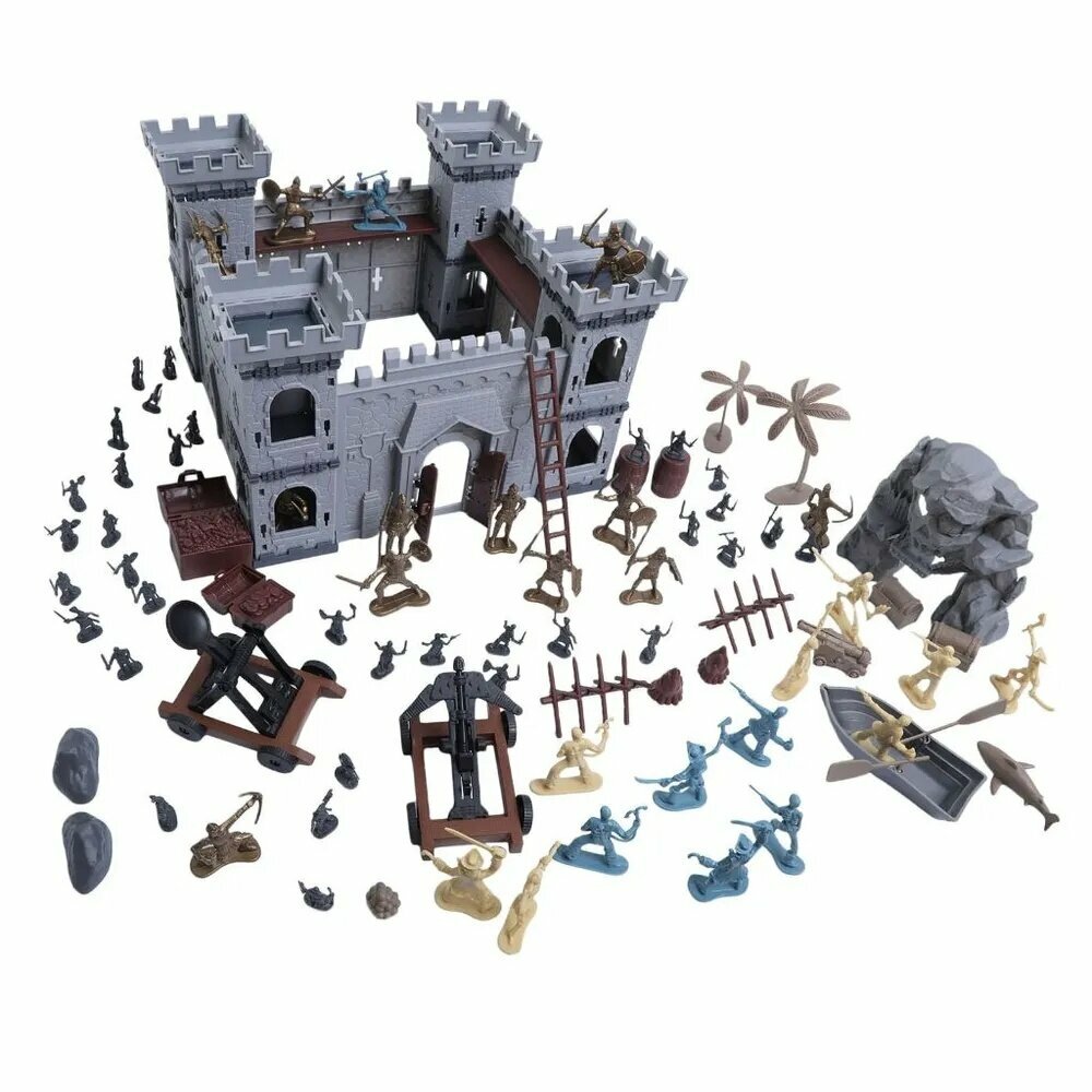 Игровой Набор "Замки", Фигурки Рыцарей, Набор Игрушечных Моделей, Аксессуары для Ролевых Игр