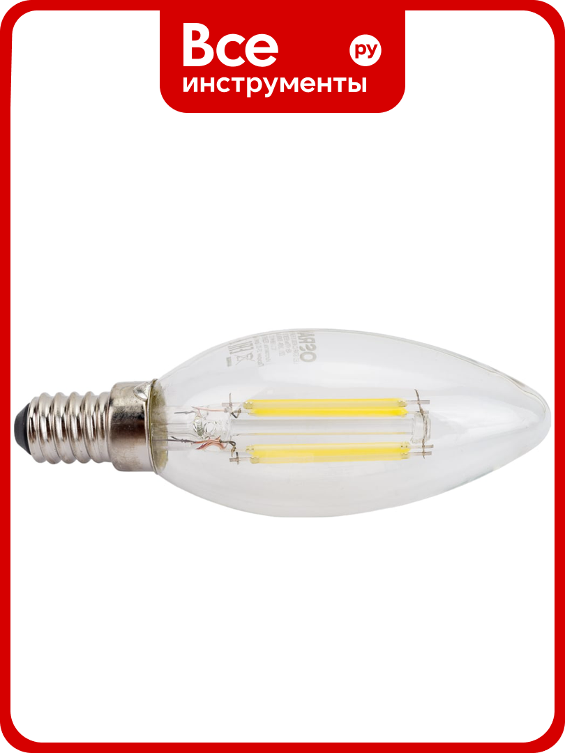 Лампа светодиодная филаментная Osram LS CLB40 4W/865 230VFILCL E14 4058075687943