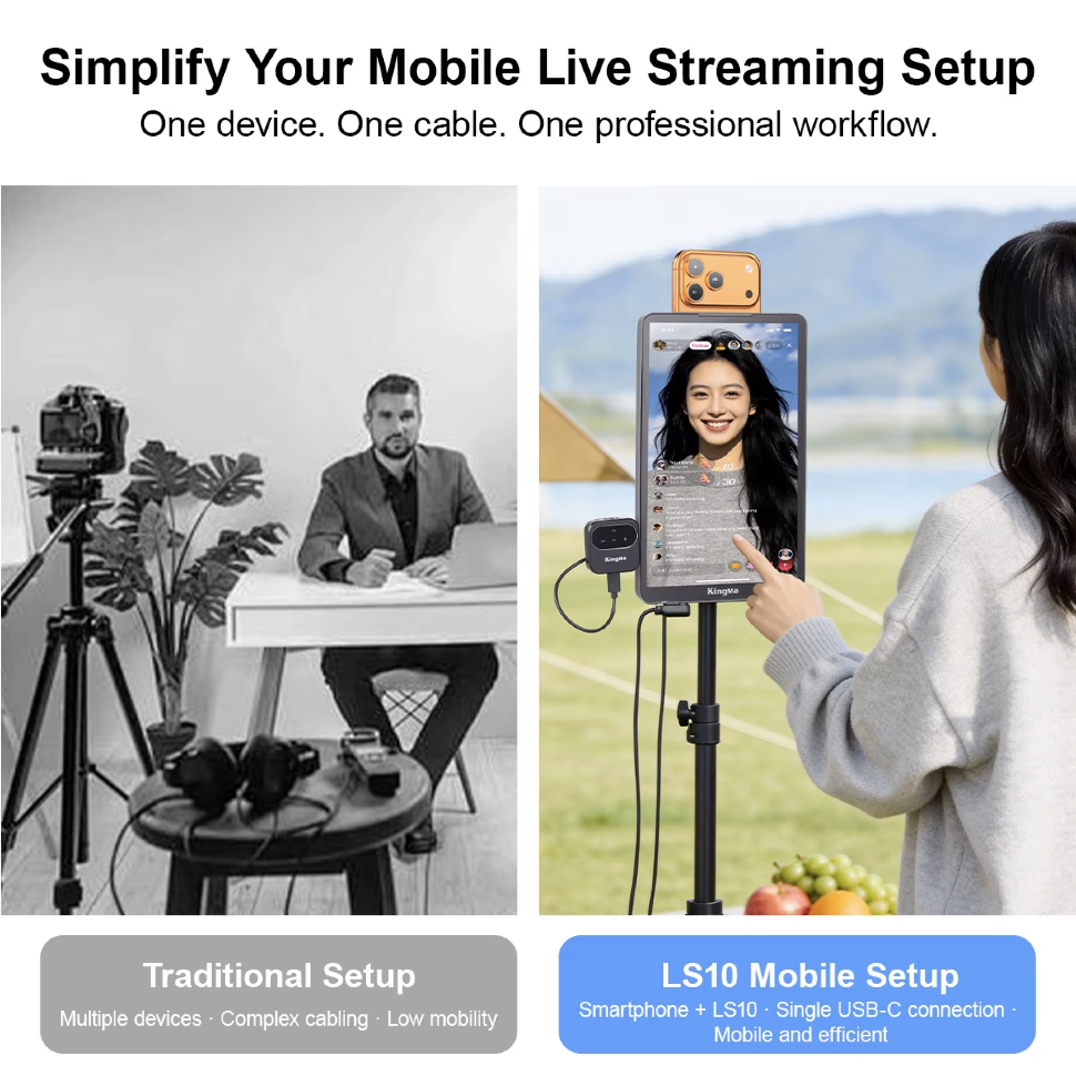 Монитор для селфи KingMa LS10 Live Stream 10.1' — фото 1