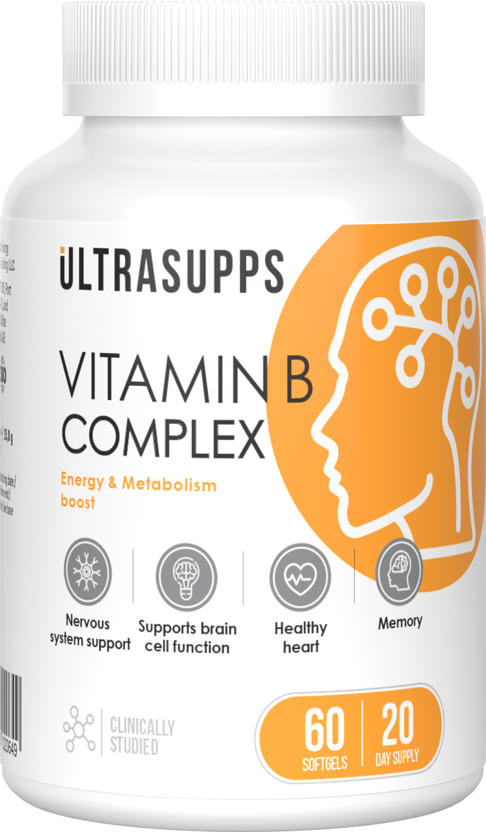 UltraSupps Витамины группы В 60 шт Vitamin B Complex 60 15ml