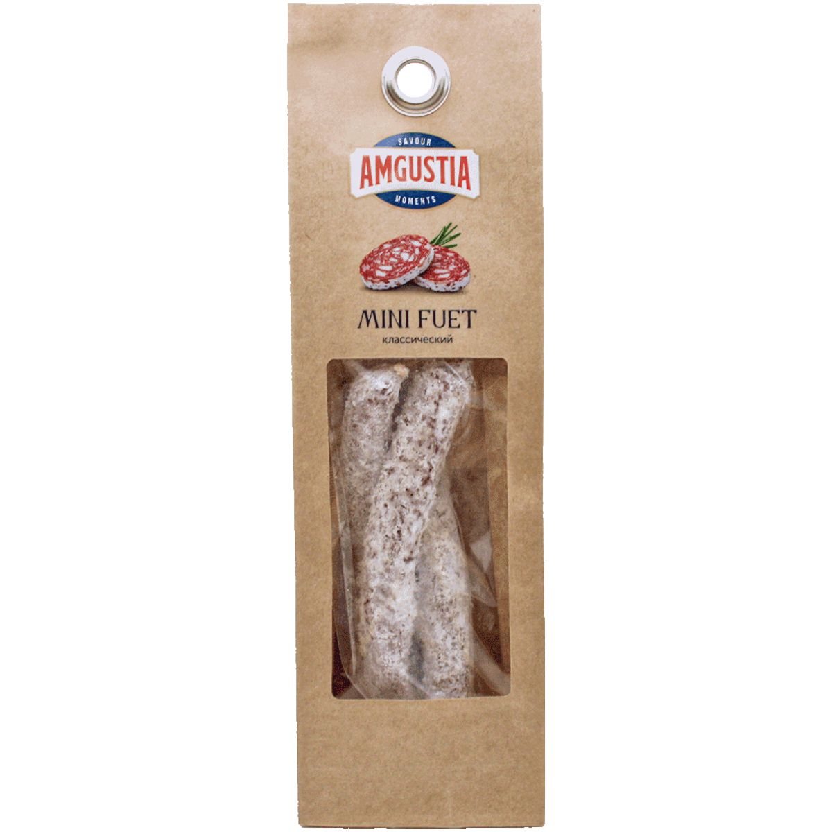 Колбаса Amgustia Mini Fuet классический сыровяленая 60 г