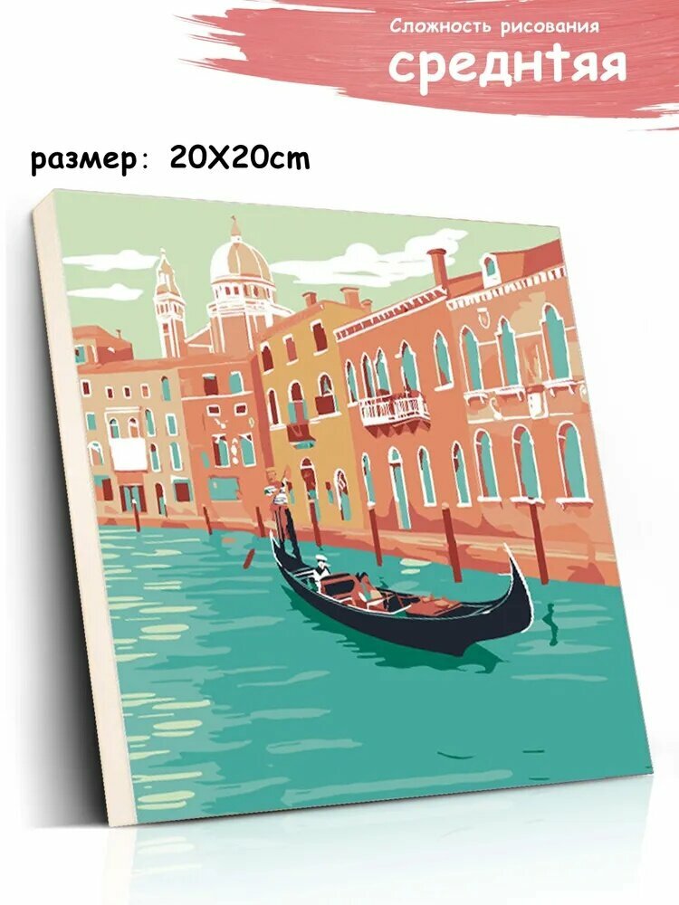 Цифровая живопись, 20х20 см, городское искусство, архитектурное искусство, пейзаж, подарок