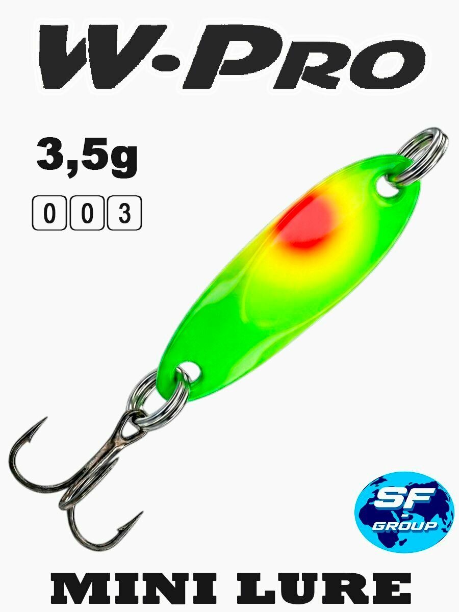Блесна W-PRO WONDER mini lure 3,5 гр 30мм кастмастер #003