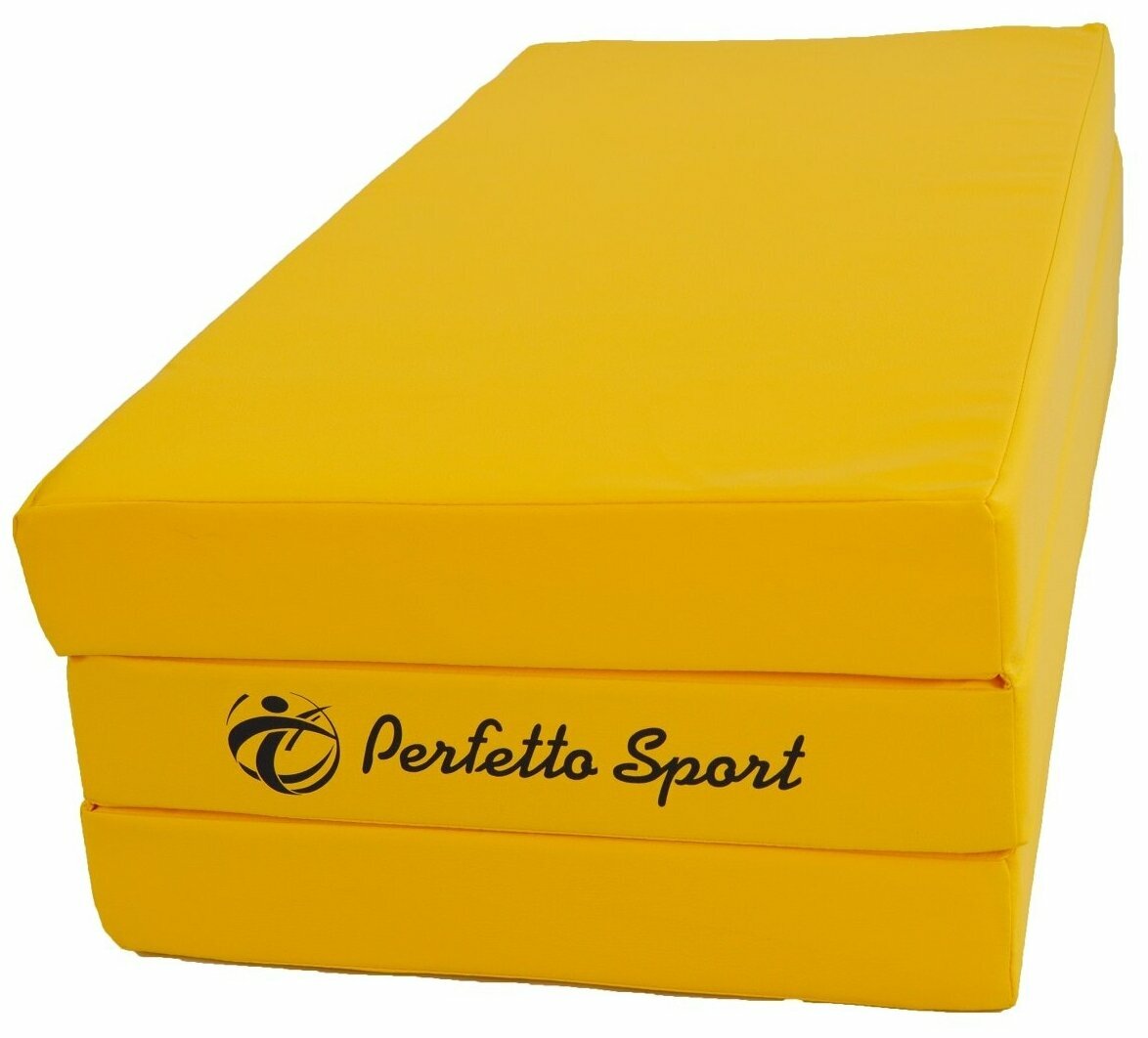 Мат гимнастический Perfetto sport Мат № 4 (100 х 150 х 10) складной " жёлтый