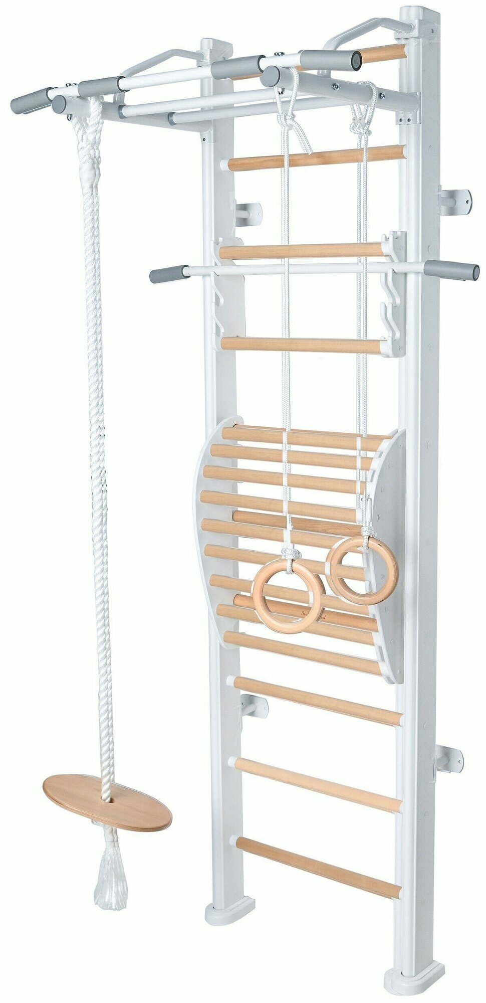 Спортивный комплекс Perfetto sport Scala in legno 1 bianco-naturale PS-115