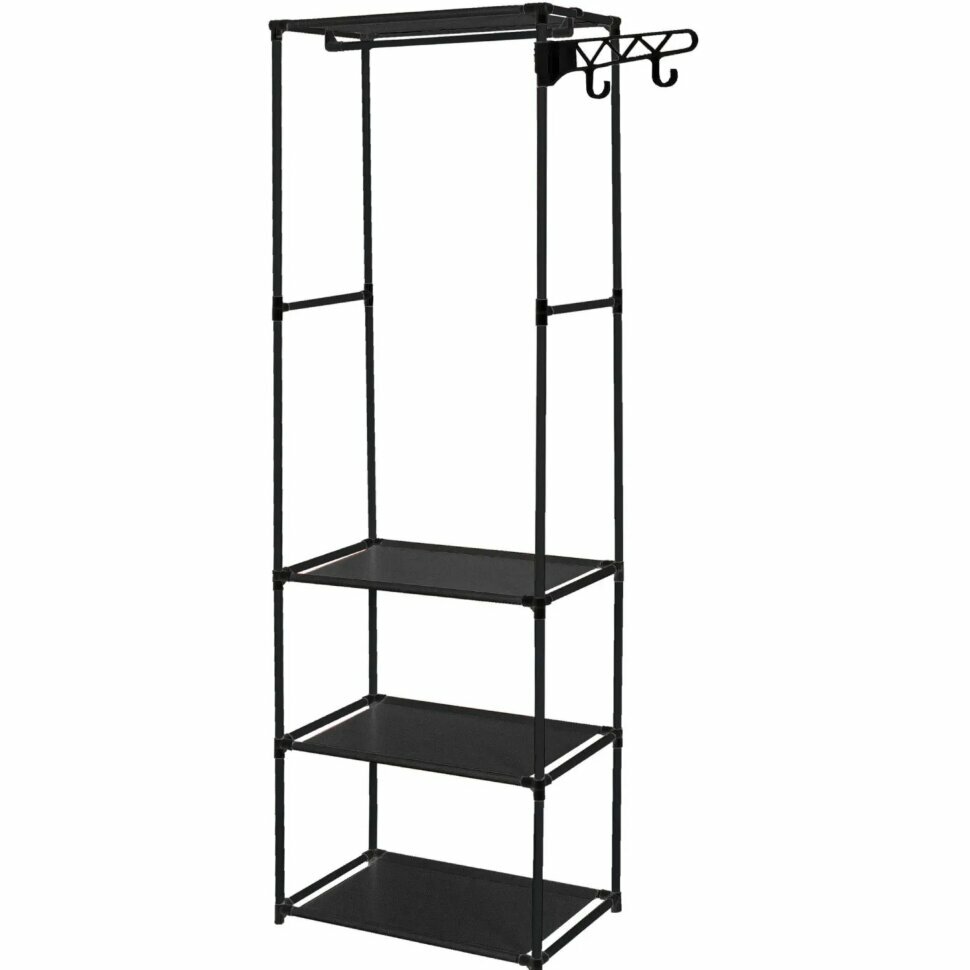 Вешалка LS_гардеробная напольная Helex Home W-03-1, черная, 2103924