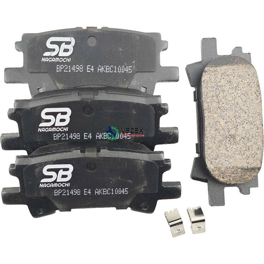 SB NAGAMOCHI BP21498 Колодки дисковые LEXUS RX 3.5 2006 - 2008 LEXUS RX 3.3 2003 - 2006 LEXUS RX 3.0 2003 - 2008 BP21498