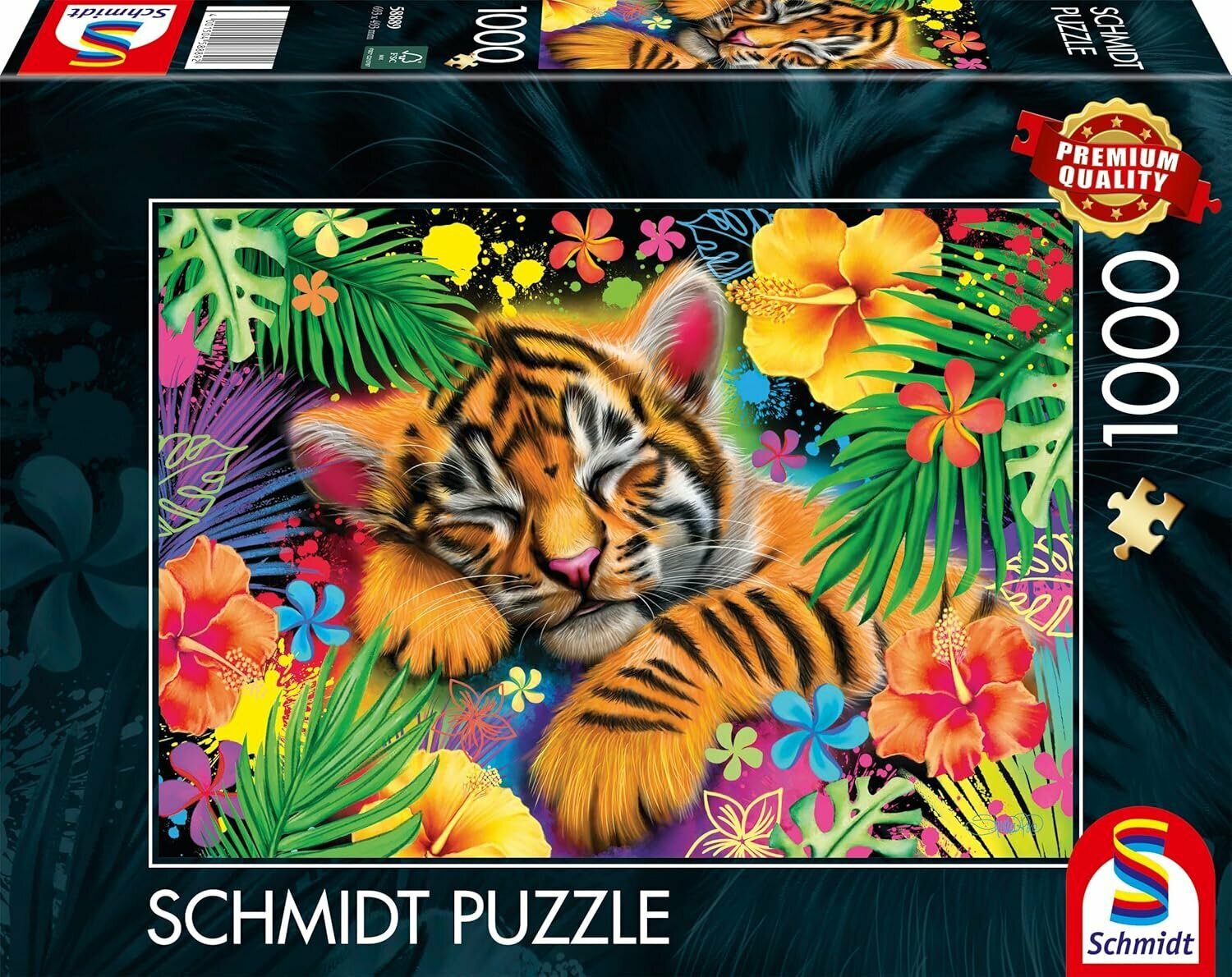 Пазл для взрослых Schmidt 1000 деталей , элементов : Тигренок