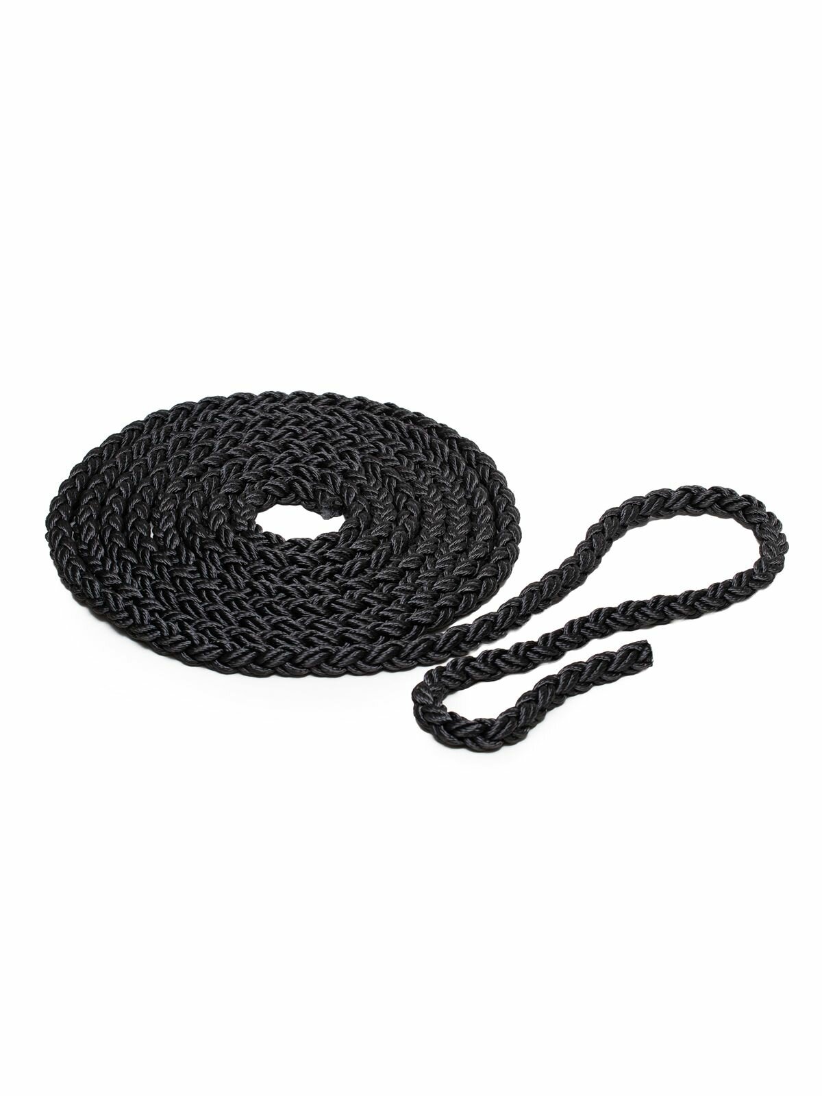 Канат плетеный швартовый 8-и прядный Dock Line K8 (SailMaster), 18.0 мм/4000 кг, 6 м, черный