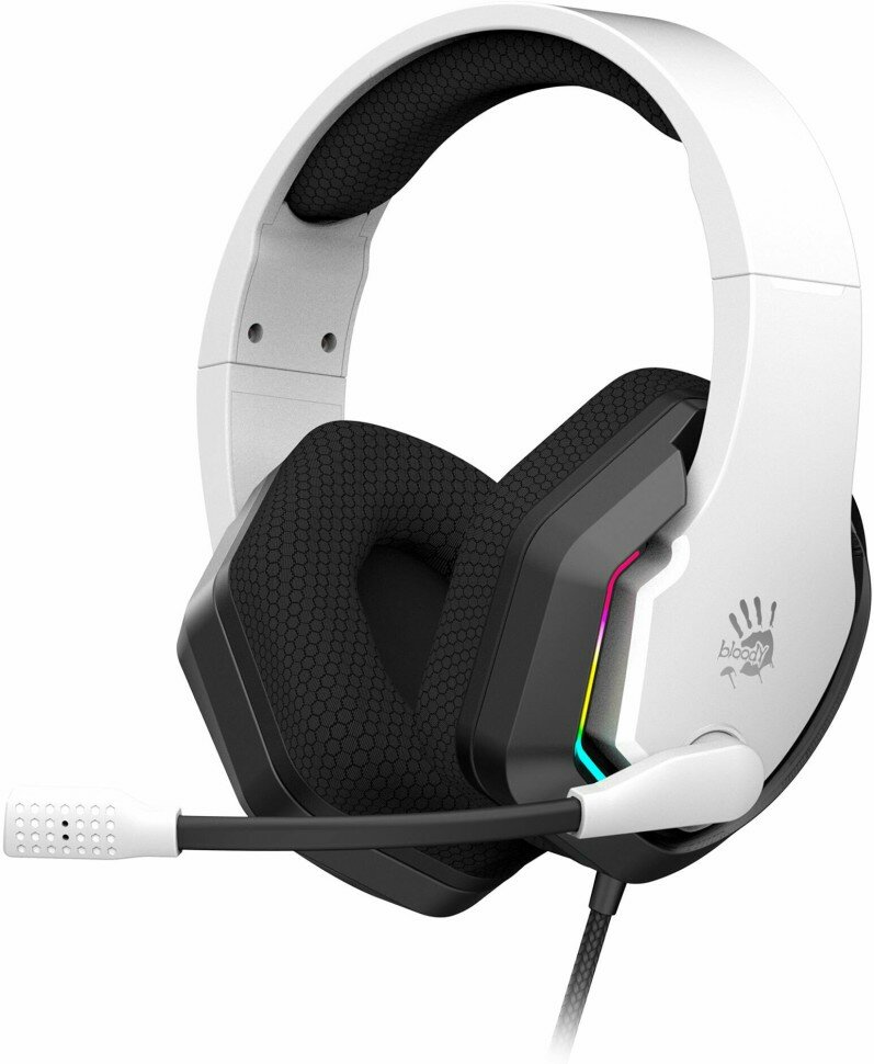 Наушники с микрофоном A4Tech Bloody G260P белый/черный