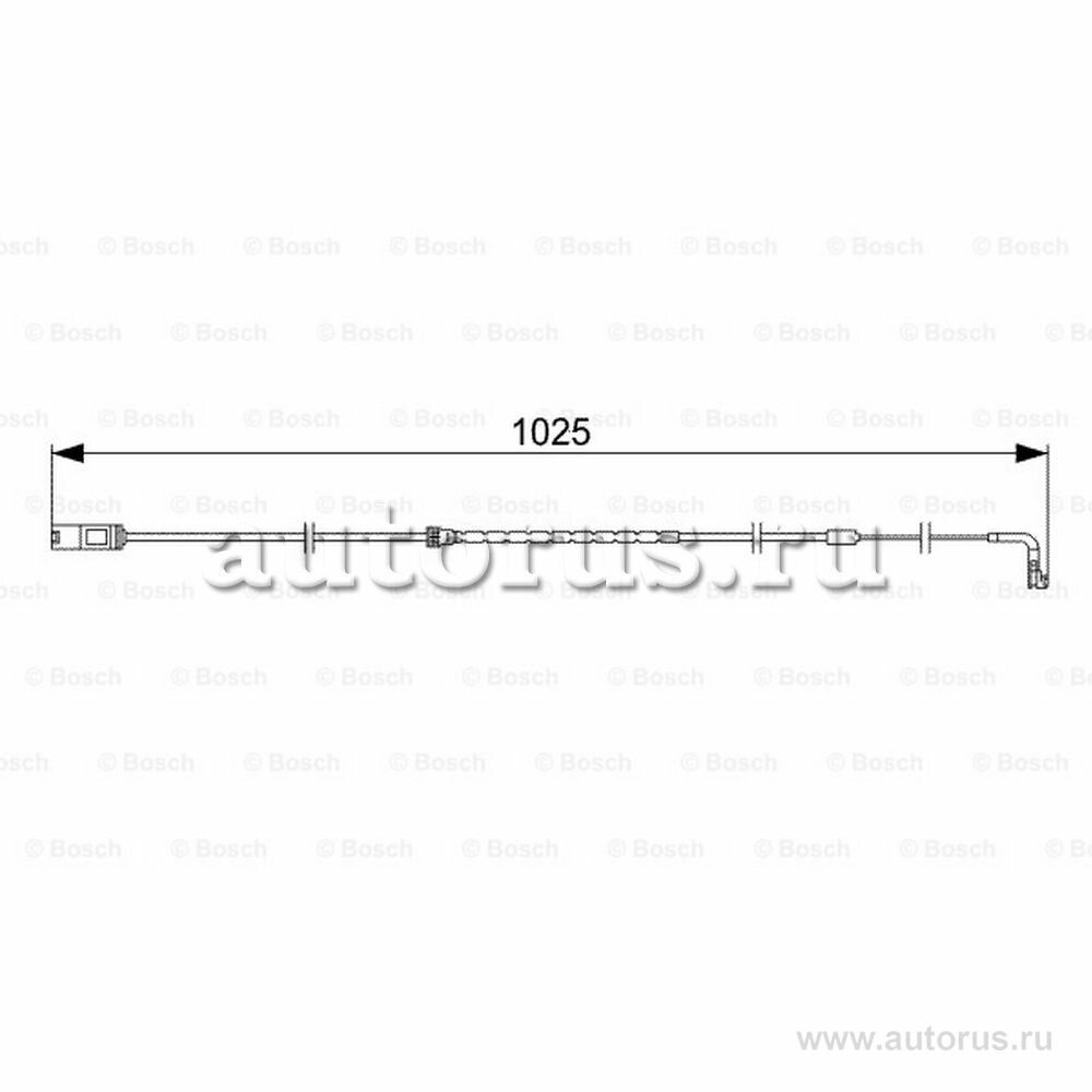 Датчик износа задних тормозных колодок BOSCH 1 987 473 026