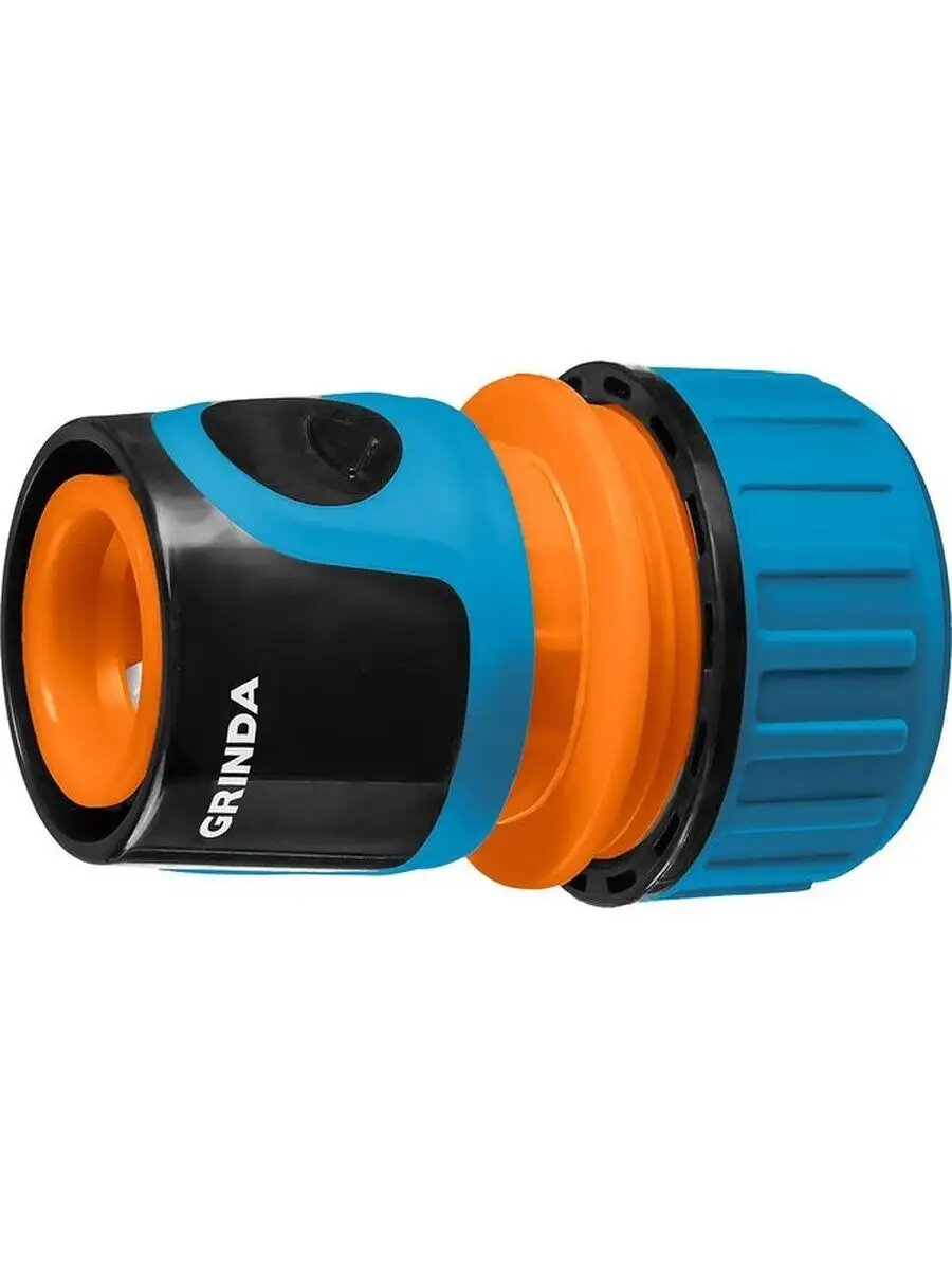 Быстросъёмный соединитель GRINDA GRINDA PROLine TC-12A, для шланга, 1/2, с автостопом, пластиковый с TPR 8-426429