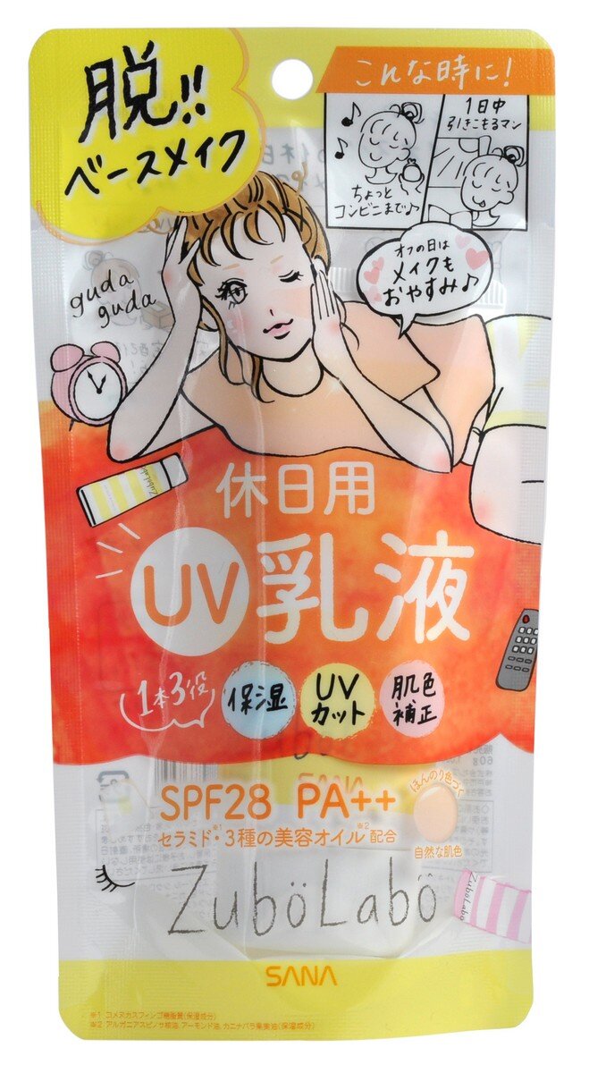SANA Солнцезащитная увлажняющая эмульсия-молочко для лица SPF28 PA++, 60g.