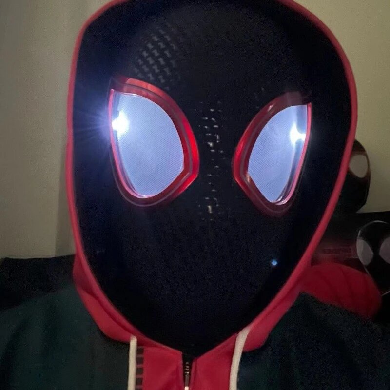 Маска Человека-Паука Miles-ring light Hot Toys