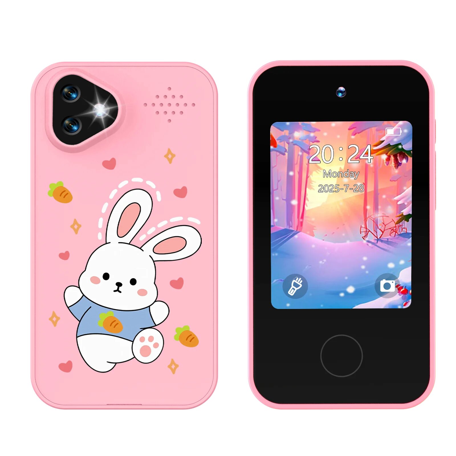 Детский телефон с GPS, розовый, Rabbit Pink