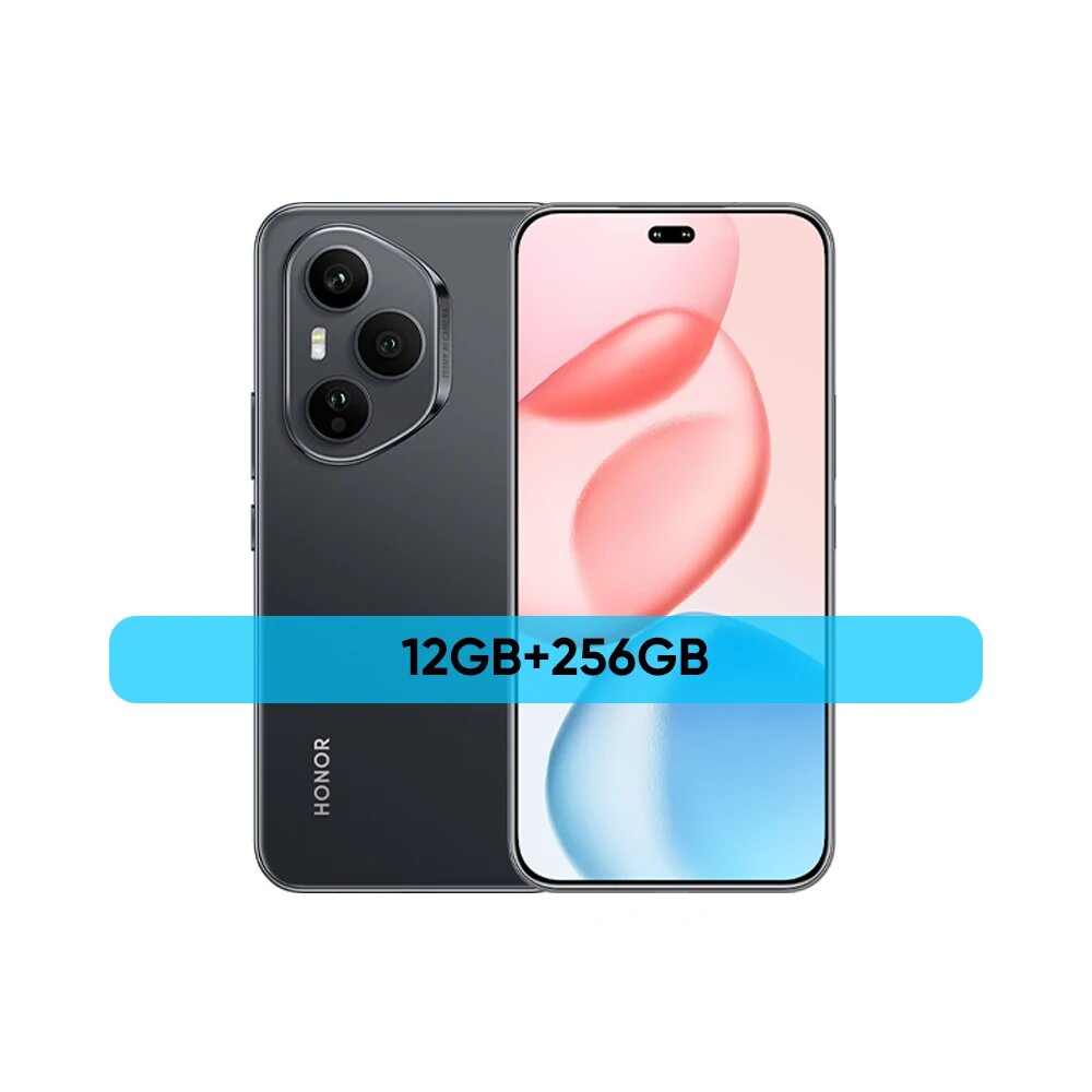 Смартфон HONOR 400 Pro 5G: Snapdragon 8 Gen 3, AMOLED-экран 6,7 Черный, 256ГБ, 256GB Midnight Black