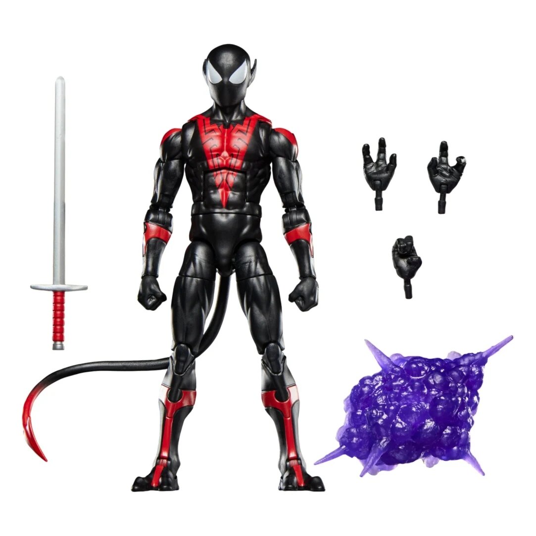 Фигурка Marvel Legends Retro 2099 Nightcrawler Spiderman Hypno Фиолетовый, Nightcrawler No Box