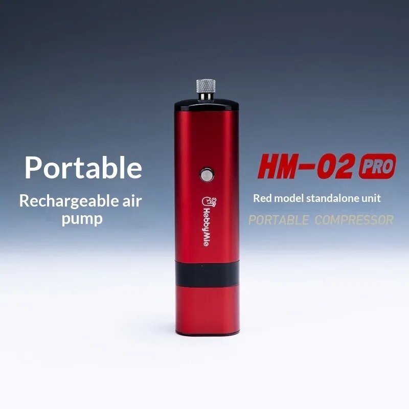 Портативный компрессор HobbyMio HM-02 PRO (Red)