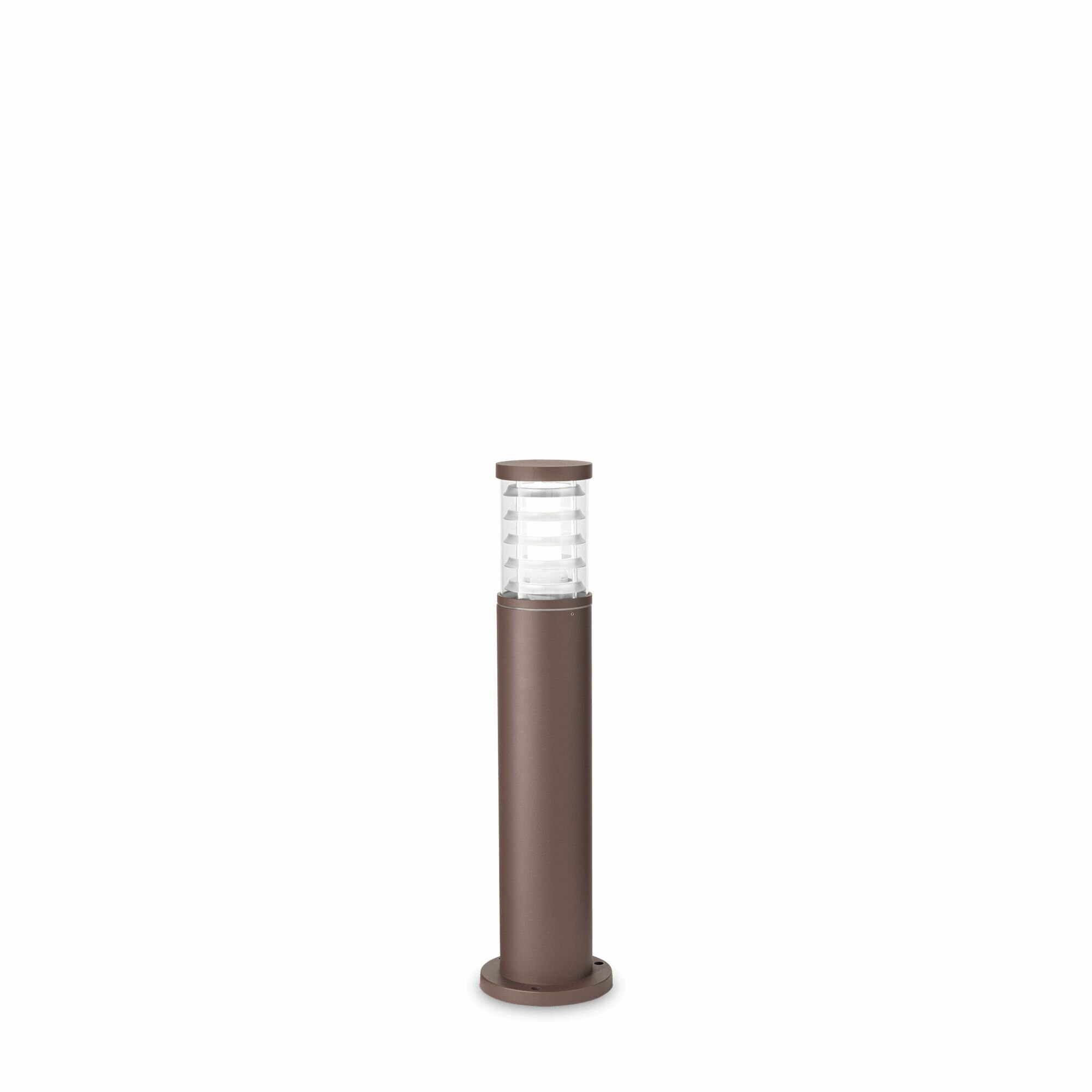 Светильник уличный садово-парковый ideal lux Tronco PT1 H60 макс.1х42Вт IP65 Е27 230В Кофе/Прозрачный Алюминий/Стекло Без лампы 163758.