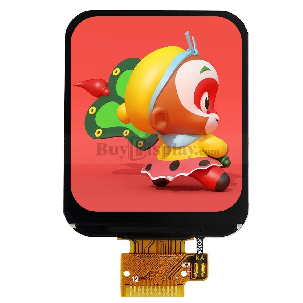 1,83-дюймовый IPS TFT ЖК-дисплей 240x280 Круглый круглый экран для умных часов