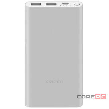 Повербанк Powerbank Xiaomi 3 10000 мАч 2USB+Type-C 22.5W Fast Charge PB100DZM серебристый