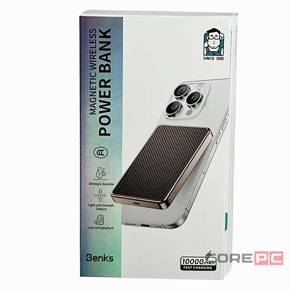Повербанк внешний аккумулятор Powerbank Benks ArmorGo MP17 10000mAh черный