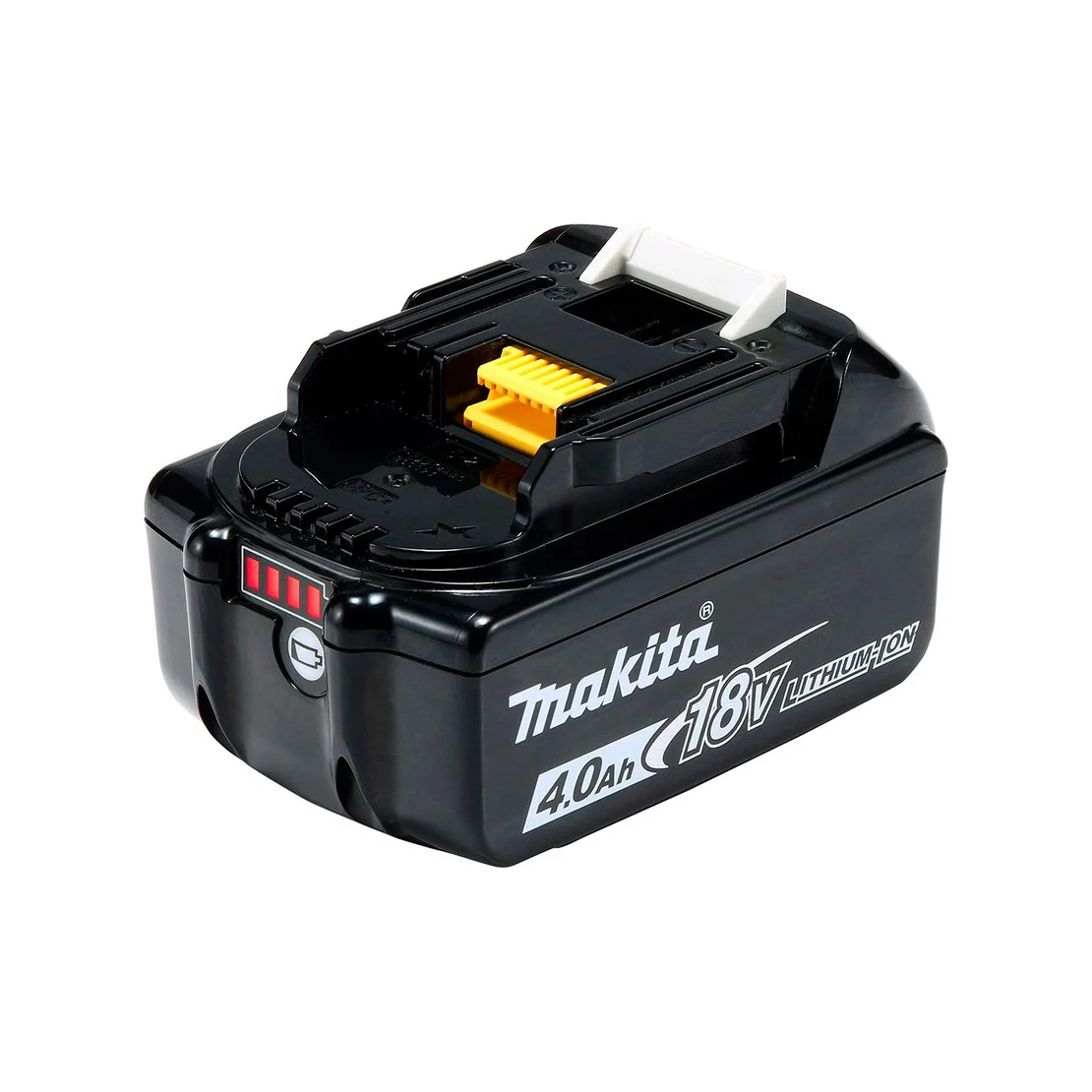 Зарядное устройство Makita BL1840B, 632G58-9, Li-Ion, 18 В, 4 А·ч, слайдер, черный