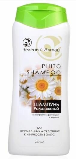 Фито-шампунь Зеленый Алтай Ромашковый для нормальных и жирных волос 400 мл