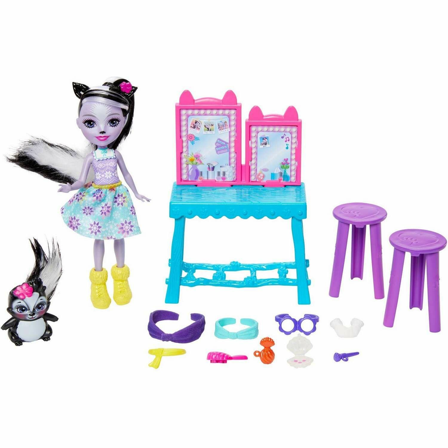 Набор игровой Кукла Enchantimals Сэйдж Скунси и Кейпер с аксессуарами GJX34