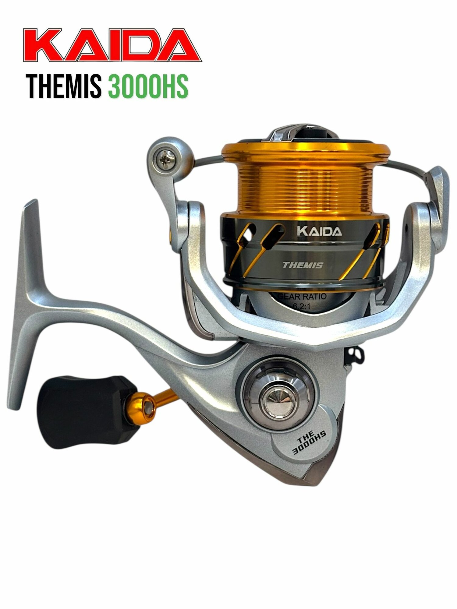 Катушка для спиннига Kaida THEMIS 3000 HS 7+1 скоростна на спиннинг, для удочки, донки кайда