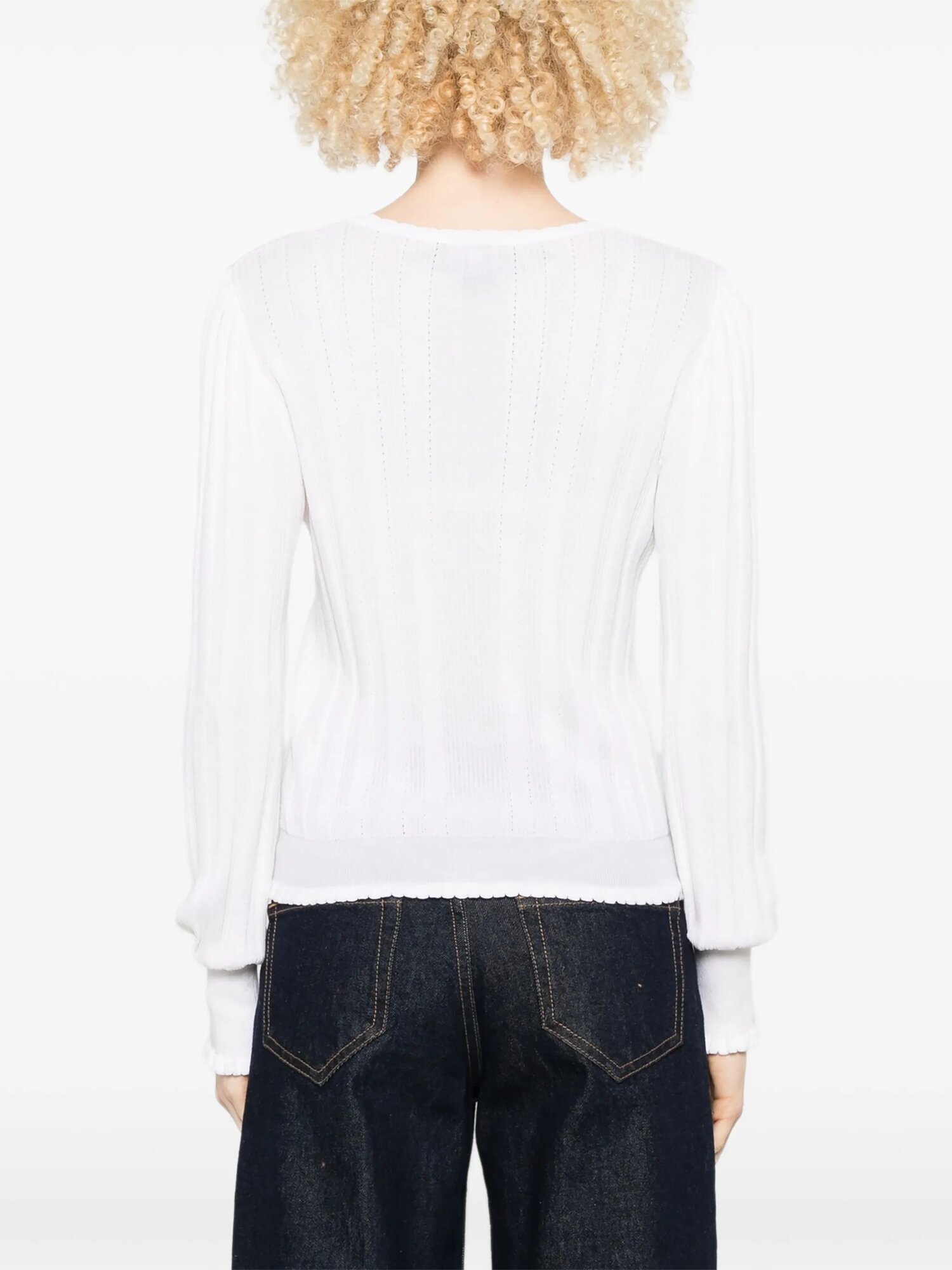 Свитер Missoni Ribbed scalloped sweater, размер 44, , white — фото 1