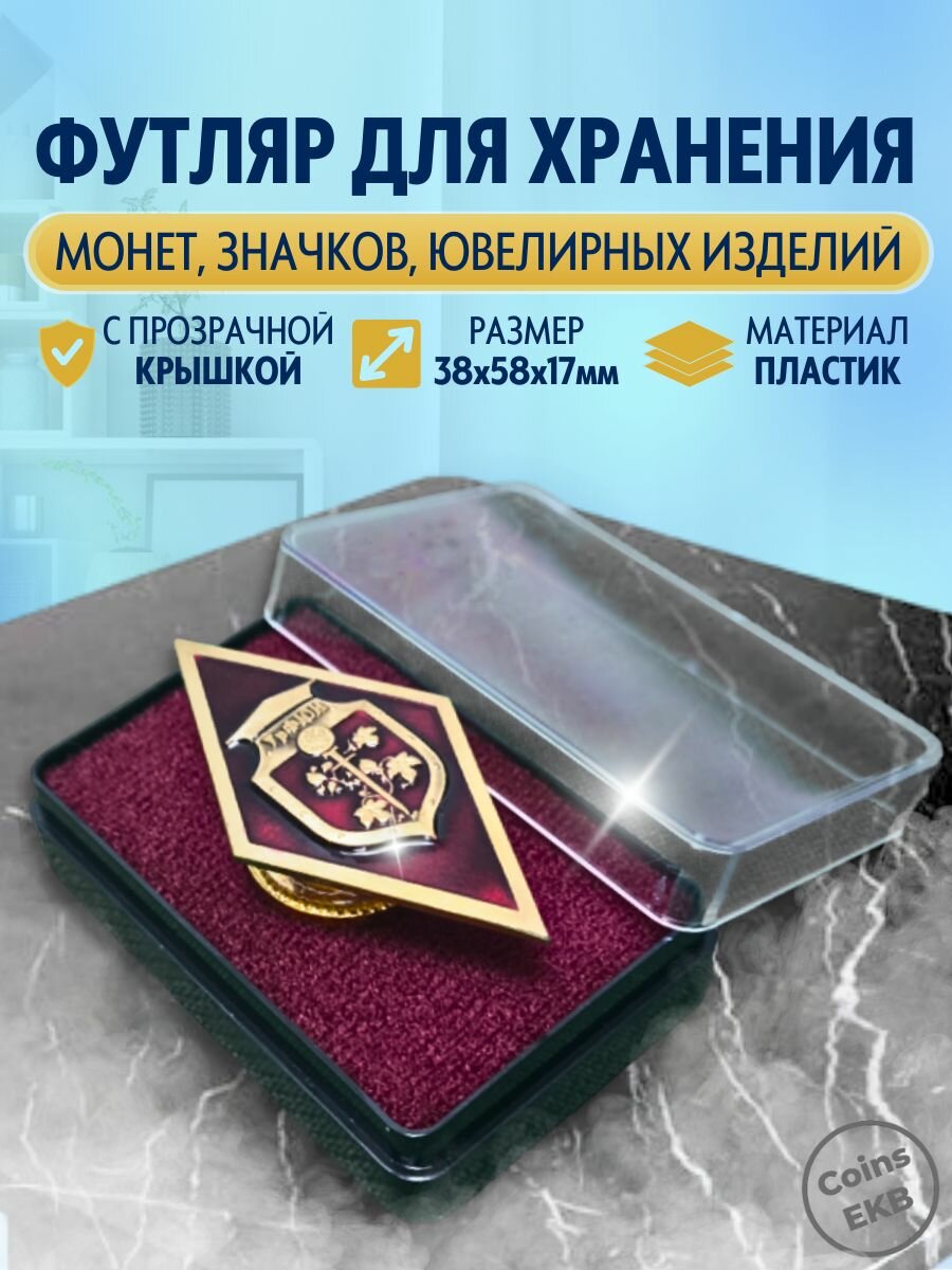 Футляр для хранения значков, знаков, размер 38*58 мм, кейс для монет, бижутерии и ювелирных изделий, органайзер под драгоценные камни, альбом, рамка
