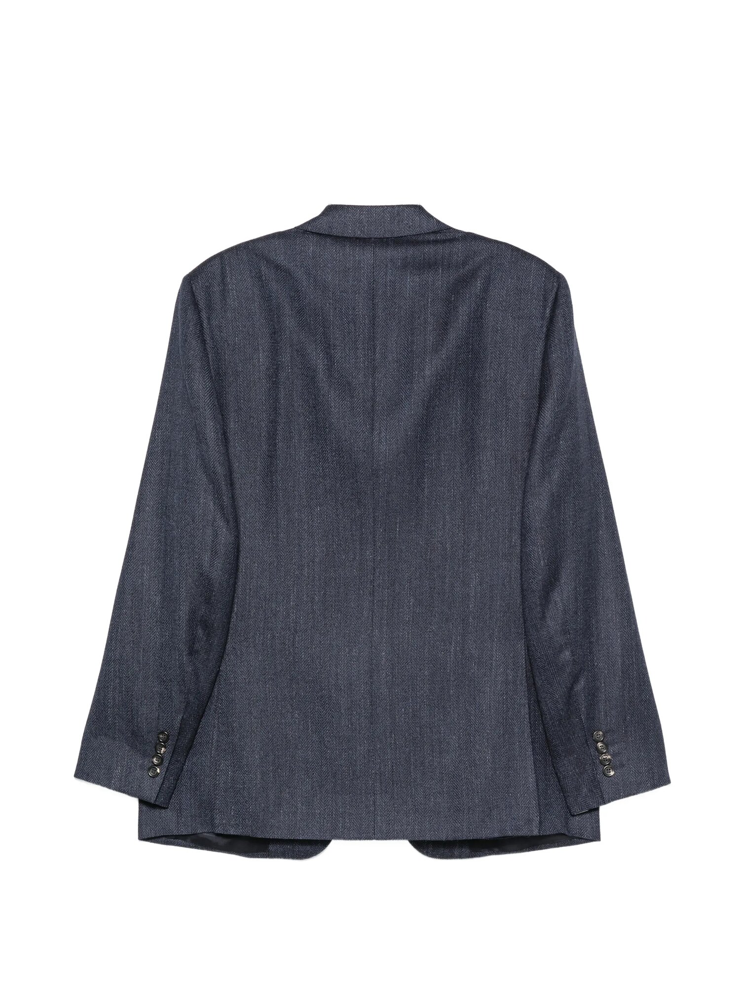 Куртка Canali Herringbone-pattern notch-lapels jacket, размер 56, blue — фото 1