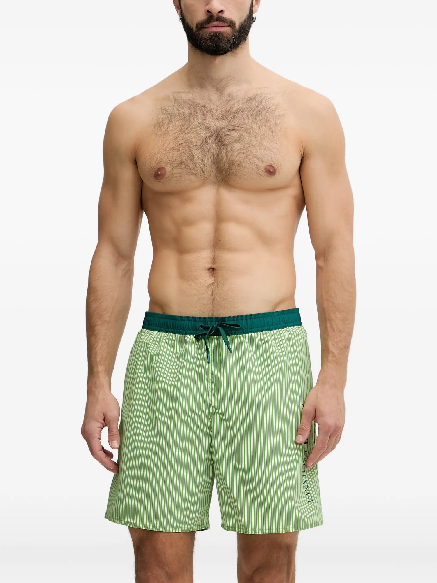 Шорты для плавания Stripe-print drawstring-waist swim shorts