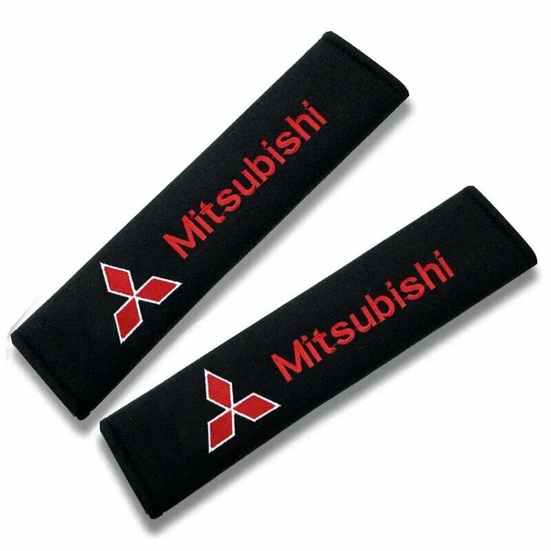 2 шт. хлопковых накладок на ремень безопасности для защиты плеч для Mitsubishi ASX, Lancer, Pajero, Outlander, L200