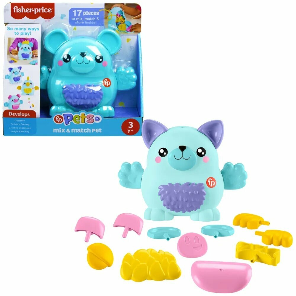 Fisher-Price, Смешивайте и сочетайте животных друзей, подарок для детей, подходит для младенцев