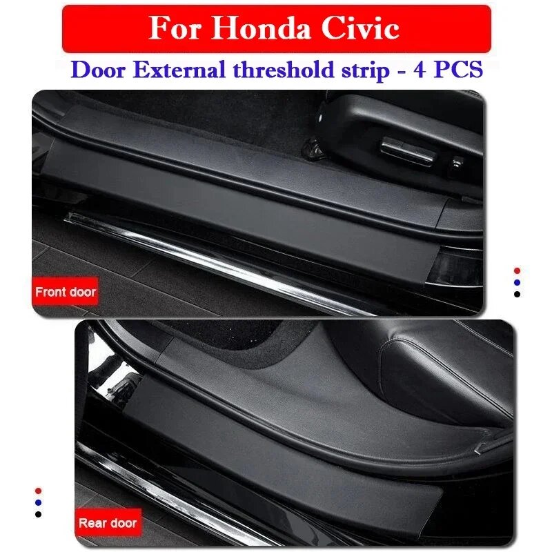 Для Honda Civic 9/10/11-го поколения 2011-2025 автомобильные Door External 4PCS, 10th 2018-2021