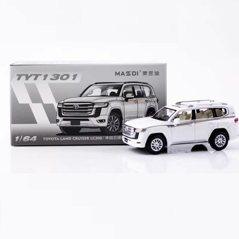 Машинка металлическая модель Masdi 1:64 Toyota Land Cruiser LC300 White Middle East Edition