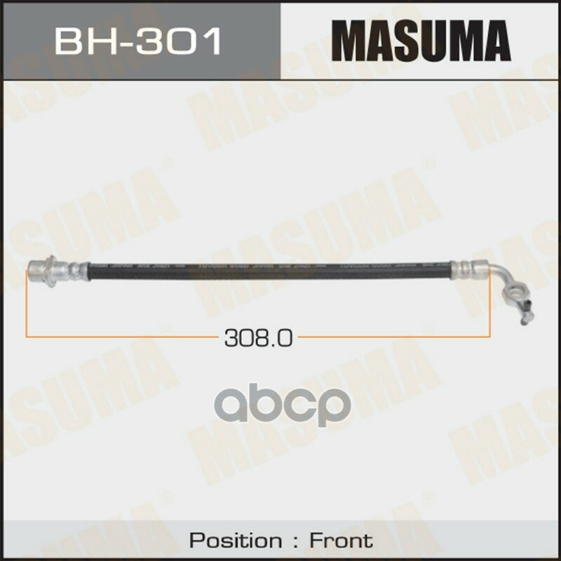 Шланг торм. пер. TOYOTA Land Cruiser 80 90-97 Masuma арт. BH-301
