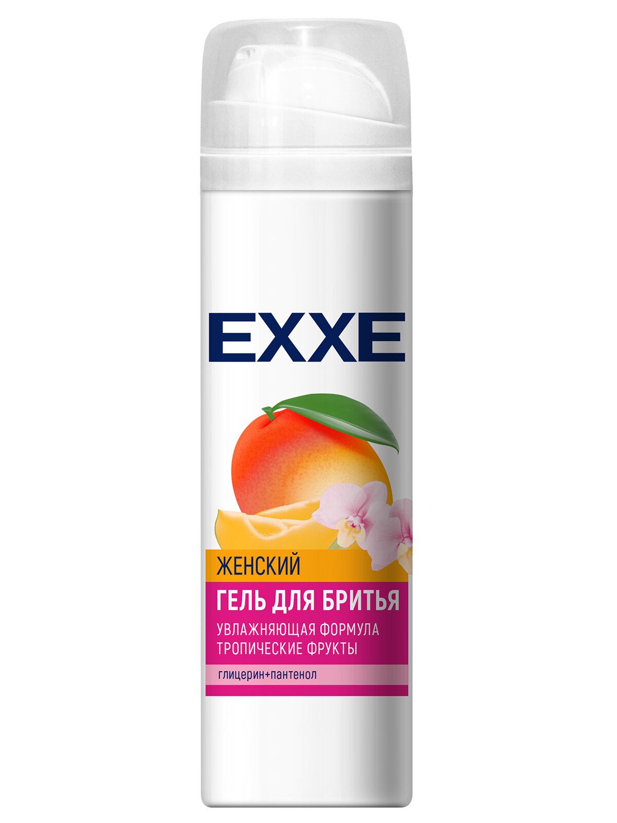 Гель для бритья женский Exxe Sensitive Tropical fruits, увлажняющий, для чувствительной кожи, 200мл