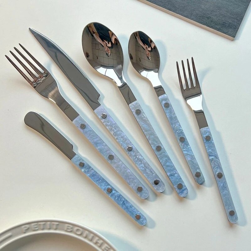 Столовые приборы Dessert set, серые
